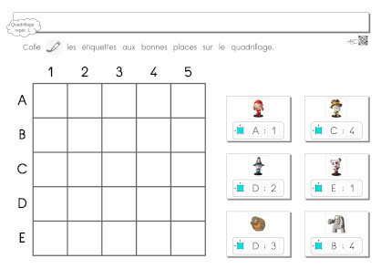 [Repérage spatial] Se repérer sur un quadrillage - Autisme et école ...